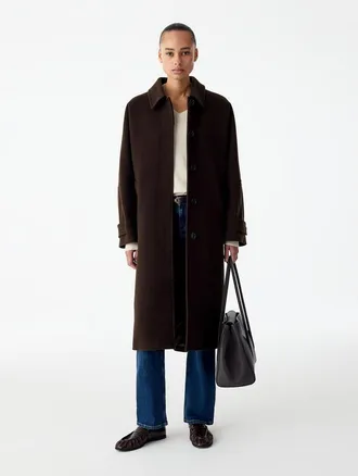Arket Wool-Blend Relaxed Coat -Braun
