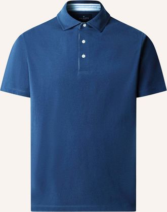 Hackett Poloshirt Jersey Woven Trim blau