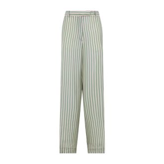 Dries Van Noten Wide Hosen - - Trousers - Damen - Gr&uuml;n - XS