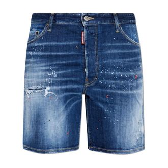 Dsquared2 Homme, Shorts, Bleu, Taille: 4XL Shorts en denim marine