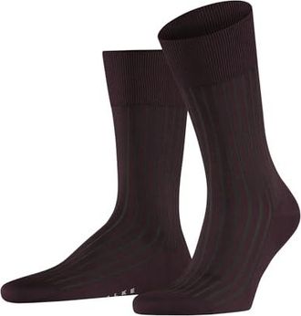 Falke Shadow M So coton fantaisie 1 paire, Chaussettes Homme, Rouge Rioja 8594, 41-42