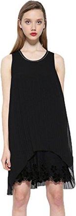 Desigual COURTE ROBES SANS MANCHES FEMME HUDSON 17WWVWA6 40 (m) bleu