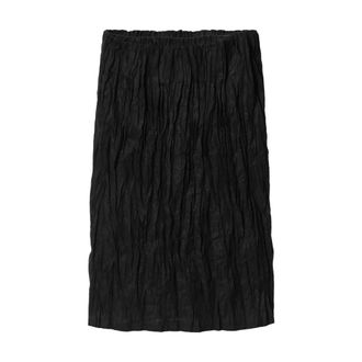 Toteme Crinkled Leinenrock - - Skirts - Damen - Schwarzk - M