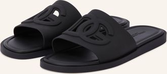 Dolce & Gabbana Pantoletten Mit Cut-Outs schwarz