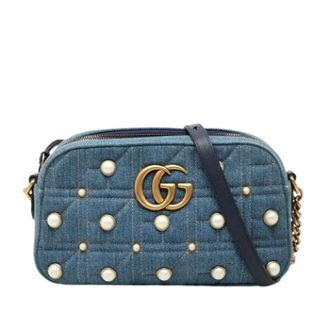 Gucci Pre-owned Denim Crossbody Bag - - Pre-owned - Damen - Blau - ONE SIZE