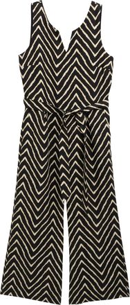 Tom Tailor Damen 1046422 Jumpsuit, 38779-Black Zig Zag Design, 38