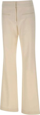 Courr&egrave;ges Femme, Pantalons, Blanc, Taille: 36 FR Heritage Fluid Bootcut Pantalons