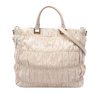 Prada Pre-owned Vintage Satchel - Femme - Pre-owned - Beige - Taille: ONE Size