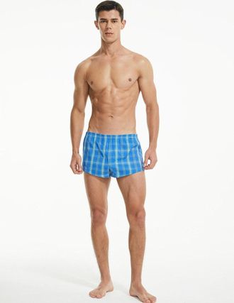 SEOBEAN Boxershorts Baumwolle Checkered Boxershort