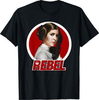 Star Wars Princess Leia Original REBEL Badge Graphic T-Shirt T-Shirt