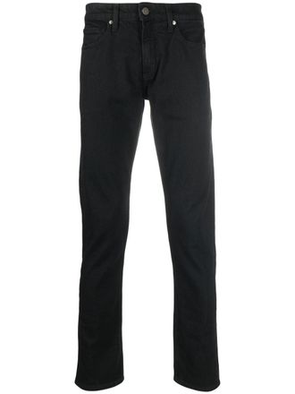 Calvin Klein Halbhohe Slim-Fit-Jeans - Schwarz