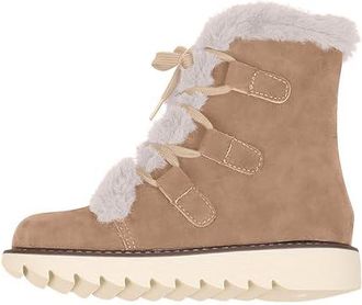 Generic Bottes de neige pour femme - Doubl&eacute;es en fausse fourrure - Style d&eacute;contract&eacute; et confortable - Couleur unie - Classique - Chaudes - &Agrave; lacets - Chaussur