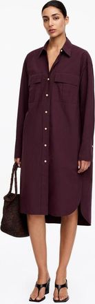 Arket Hemdkleid Aus Baumwolle -Lila