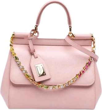 Dolce & Gabbana Sac &agrave; main Pre-owned Miss Sicily - Femme - Pre-owned - Rose - Taille: ONE Size