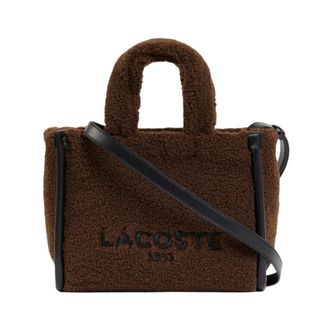 Lacoste Petit Sac Cabas Heritage - Femme - Sacs - Brun - Taille: ONE Size