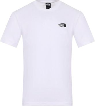 The North Face Homme, Tops, Blanc, Taille: L T-Shirt &agrave; Manches Courtes et Col Rond en Coton