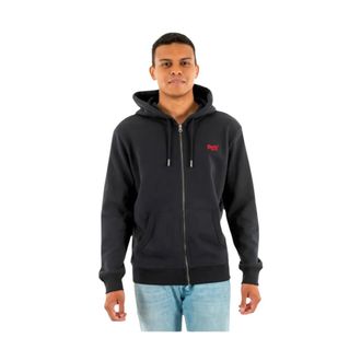 Superdry Homme, Sweatshirts et sweats &agrave; capuche, Noir, Taille: L Essential Sweat