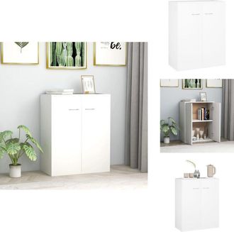 vidaXL Vidaxl - Buffet blanc 60x30x75 cm bois ding&eacute;nierie - Buffet Blanc - Meuble Rangement - Commode - Mobilier Salon - D&eacute;coration Int&eacute;rieur