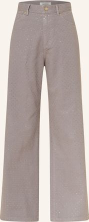 Sandro Sandro Jeans Mit Schmucksteinen grau