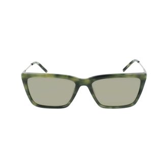 DKNY Dkny, Femme, Accessoires, Multicolore, Taille: 55 MM Lunettes de Soleil en Ac&eacute;tate Marron et Vert