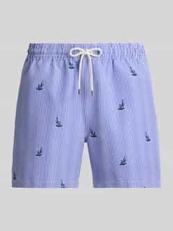 Ralph Lauren Regular Fit Badehose mit Stickereien
