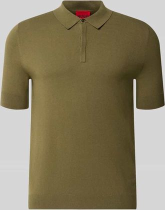 HUGO BOSS Regular Fit Poloshirt aus Viskose-Mix Modell San Peter-CV