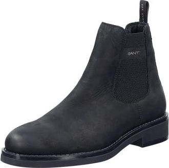 GANT Bottes Chelsea Prepdale pour homme, Noir, 43 EU