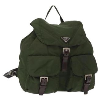 Prada Pre-owned Nylon Rucksack - - Pre-owned - Damen - Gr&uuml;n - ONE SIZE