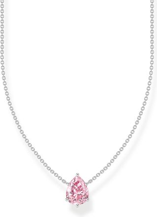 Thomas Sabo Thomas Sabo Kette mit pinkfarbenem Tropfen-Anh&auml;nger 925 Sterlingsilber KE2213-051-9