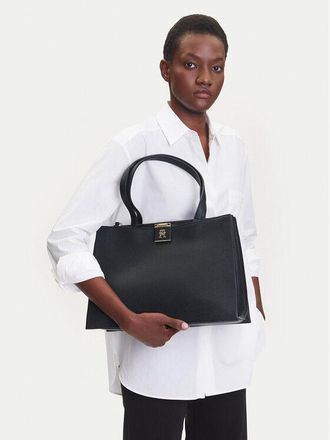 Tommy Hilfiger Handtasche Th Her Tote AW0AW17191 Schwarz
