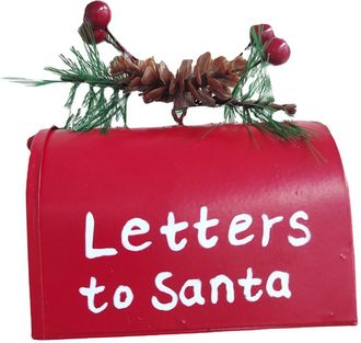 Aboofan 4stücke Weihnachtlicher Metallbriefkasten Kreative Weihnachtsbaum Dekoration Für Festliche Anlässe