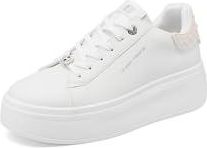Queen Helena Baskets Alte Platform Femme X34-14, X34 15 Blanc, 41 EU