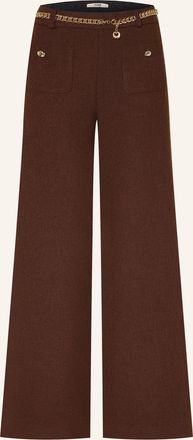 Maje Marlenehose Aus Tweed braun