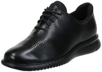 Cole Haan Homme 2. Zerogrand Laser Wingtip Oxford Tissu, Cuir Noir, 40.5 EU Large
