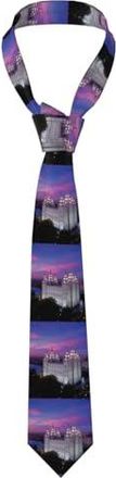 Generic Cravate Pour Hommes Temple Mormon De Salt Lake City &Eacute;troit Tie Confortable Cravate Pour Homme Pour &Eacute;v&eacute;nements Travail C&eacute;l&eacute;brations