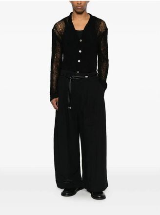 Ziggy Chen Homme, Pantalons, Noir, Taille: S Pantalon Large