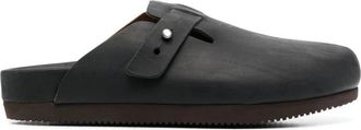 Buttero Slip-on Clog-Sandalen aus Leder - - Shoes - Herren - Schwarzk - 40 EU