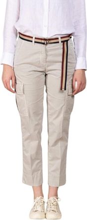 Mason's Femme, Pantalons, Bleu, Taille: 36 FR Marlene Cargo Cropped Pantalons