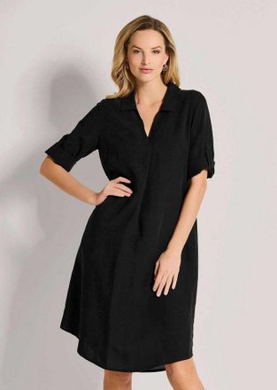 Madeleine Midikleid Kleid mit Krempel&auml;rmeln in 3/4-L&auml;nge