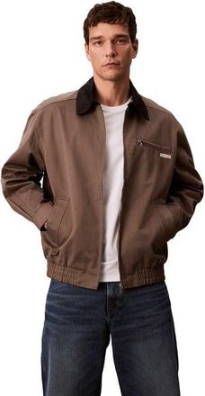 Calvin Klein Baumwolljacke - grau