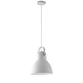 Luce-Ambiente-Design Legend suspension in White Metal with Nickel Finishes 32 Cm