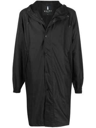 Rains Parka mit Schwalbenschwanz - Schwarz