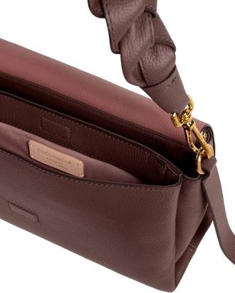 Coccinelle Womens Shoulder Bag Berry-Winter Rose Bovine Leather - Shoulder-Bags Berry/winter