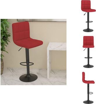 vidaXL Barhocker Weinrot Stoff - Barhocker - Tresenhocker - Thekenhocker - Barstuhl
