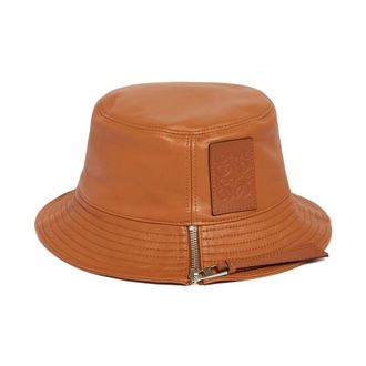 Loewe Homme, Accessoires, Brun, Taille: 57 CM Chapeau de p&ecirc;cheur en cuir