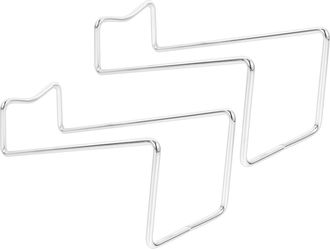 Artibetter 2 Stück Weinflaschenhalter aus Robustem Eisen Silberfarbiges Minimalistisches Weinregal für Tisch Platzsparend Verschleißfest zur Weinlagerung und Ges