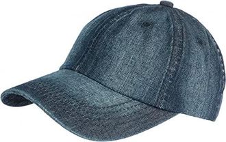 Léon Montane Casquette Baseball Jeans Denim Bleu Fonce Coton Hipster Mevyk - Mixte
