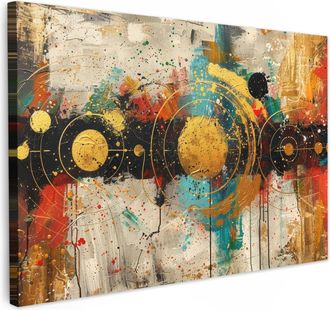 MuchoWow &copy; Bilder Gro&szlig; 180x120 cm Wohnzimmer Deko Modern Wandbild XXL Kunstdruck auf Leinwand Bild Schlafzimmer &uuml;ber Bett Room Decor Geschenke Kunst - Abstrakt