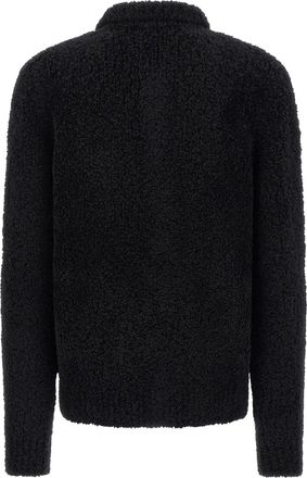Dolce & Gabbana Alpaca and Virgin Wool Boucl&eacute; Cardigan - Black