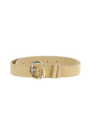 Jacquemus G&uuml;rtel - Beige Suede Leather Belt - Gr. 75 - in Beige - f&uuml;r Damen